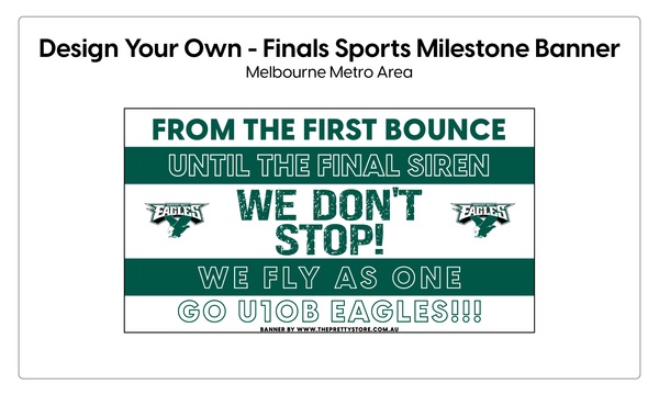 Sports Milestone Banner - Finals Banners - The Pretty Store