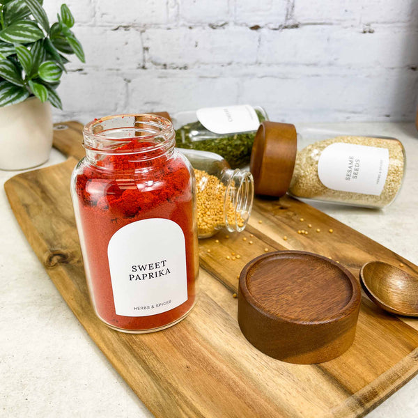 Spice Jar Label Set - Design 28 - Arch - The Pretty Store