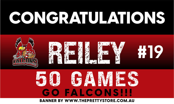 Sports Milestone Banners - Knox Football Netball Club - The Pretty Store
