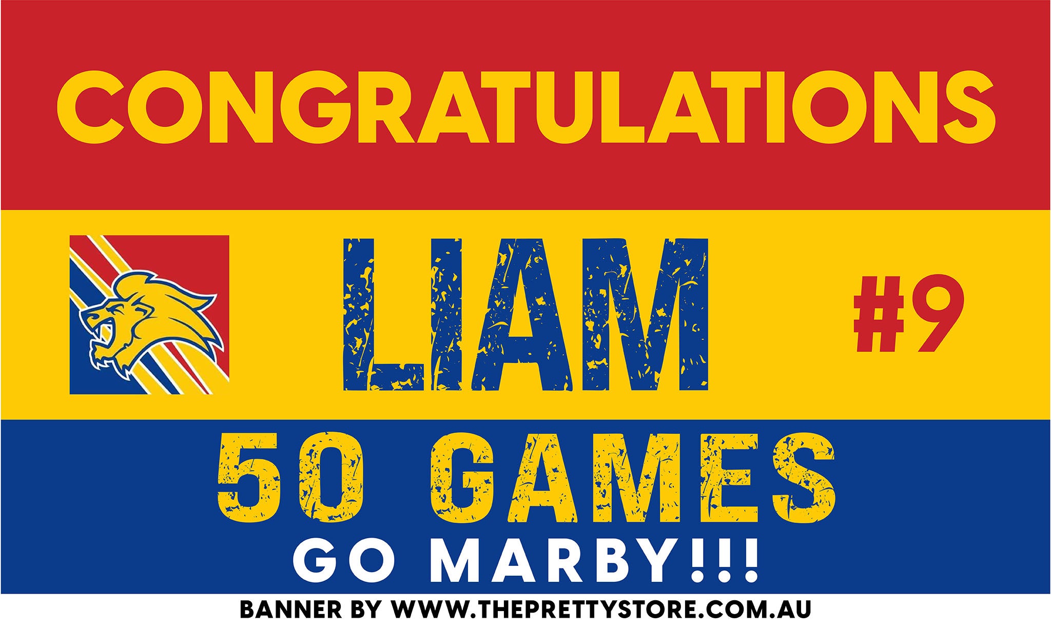 Sports Milestone Banners - Point Cook FC - The Pretty Store