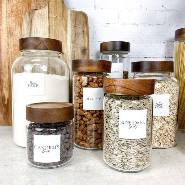 Pantry Label Set - Design 29 - Square - The Pretty Store