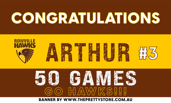 Sports Milestone Banners - Albion Football Club - The Pretty Store