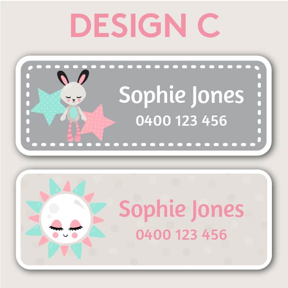 Name & Clothing Labels - Design C - The Pretty Store