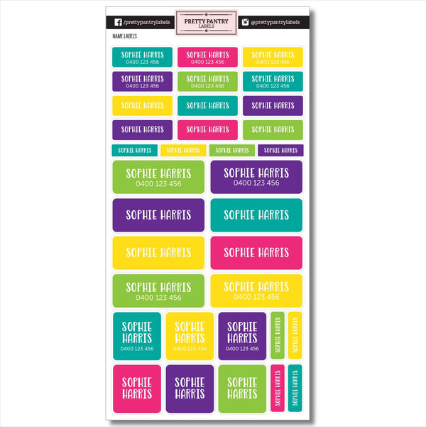 Name & Clothing Labels - Design N - The Pretty Store