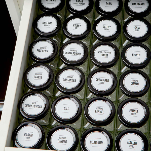 Square Glass Spice Jar Label Bundle | Pretty Pantry Labels - The Pretty ...