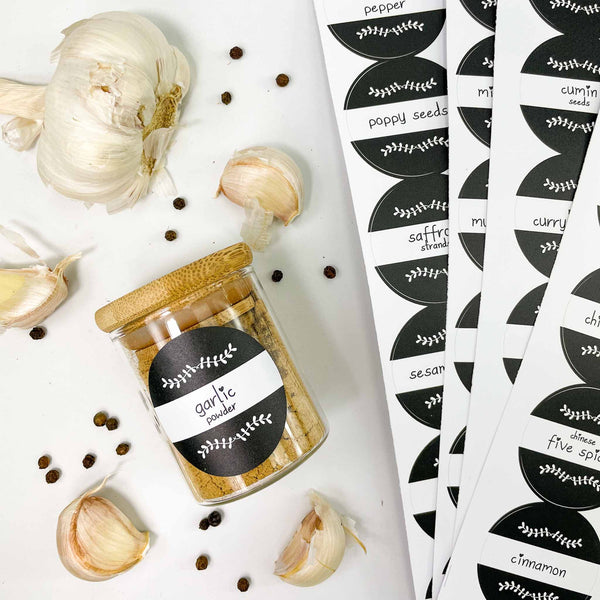 Spice Jar Label Set - Design 3 - The Pretty Store